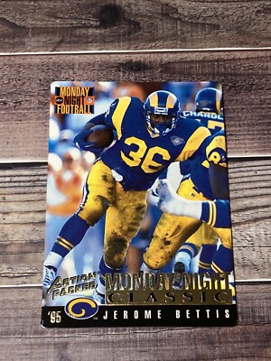 1995 Jerome Bettis Action Packed Monday Night Football #123 St. Louis ...
