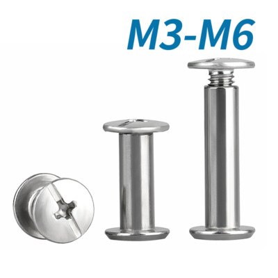 Chicago Screws A2 Stainless Steel Belt Bolt Craft Stud Bind Rivet ...