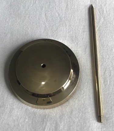 Bill Spike Gold Check Spindle Brass Metal Heavy Base Tickets Receipt ...