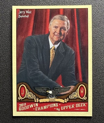 2011 Upper Deck Goodwin Champions #88 JERRY WEST Basketball “NBA Logo ...