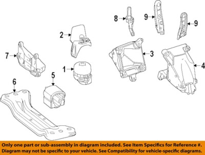 MERCEDES OEM 12-15 C300 Engine Engine Trans Mounting-Front Mount ...