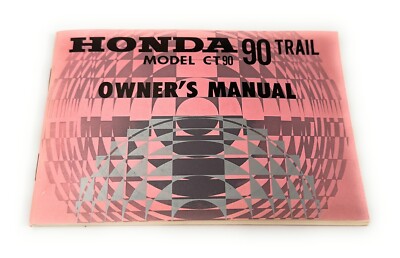 HONDA OWNER'S MANUAL OEM CT90 TRAIL 90 (CT90K0)1966 1967 1968 | eBay