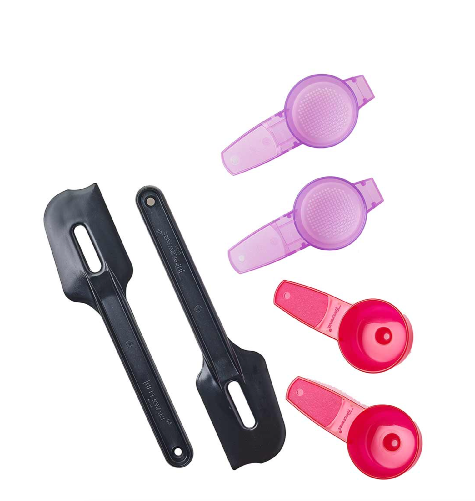 Tupperware Mini Sifters, Funnels, Spatulas Gadgets 6 pc Set Tiny ...