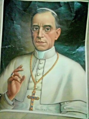 Pope Pius XII pontificate Roman Catholic Church vintage photo print 17 ...