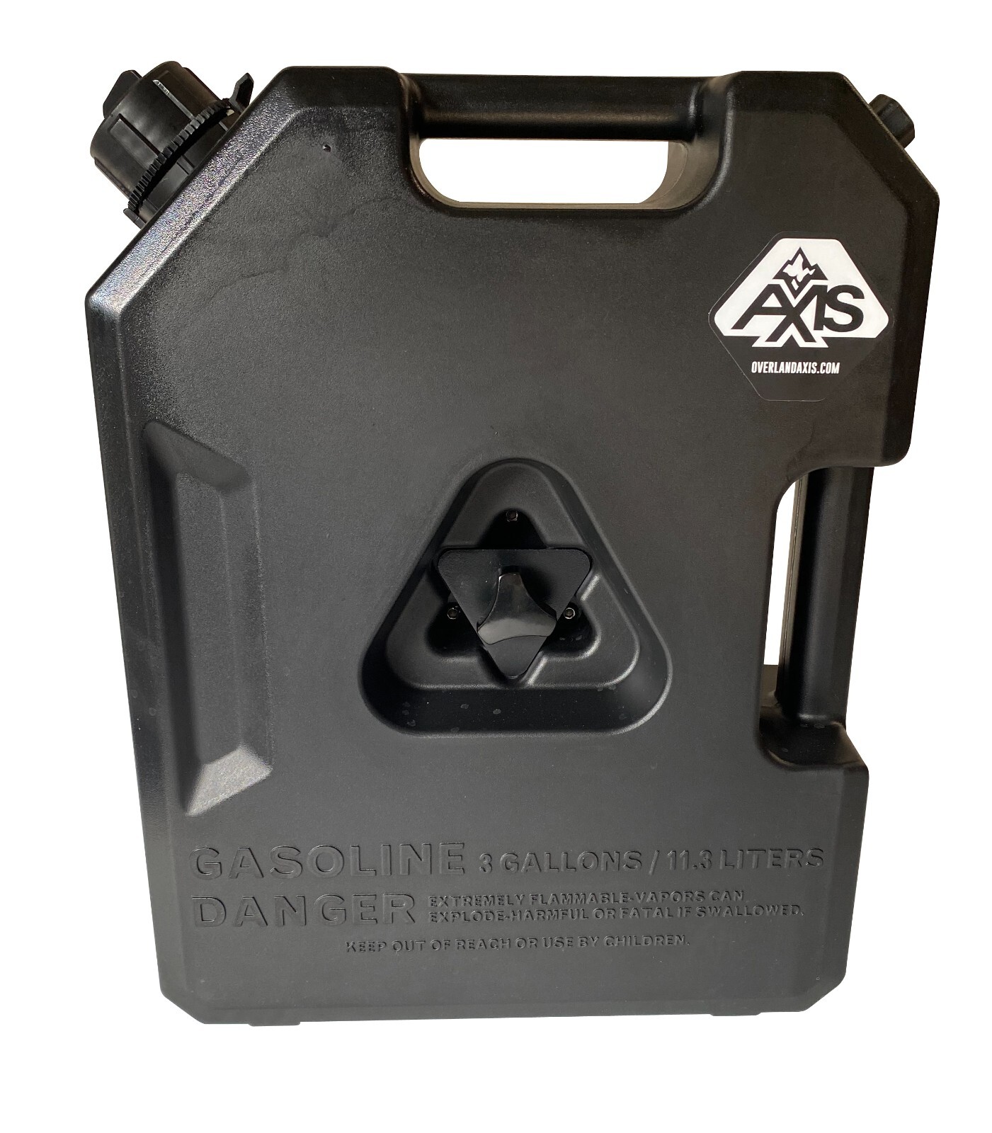 SET OF TWO Black 3 Gallon Jerry Gas Cans with Mounts for OVERLAND OFF ...
