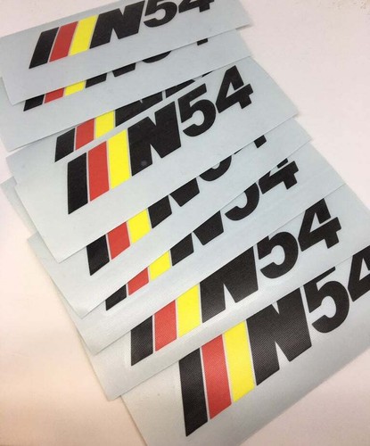 N54 Vinyl Window Decal Sticker German Color (Black) | eBay