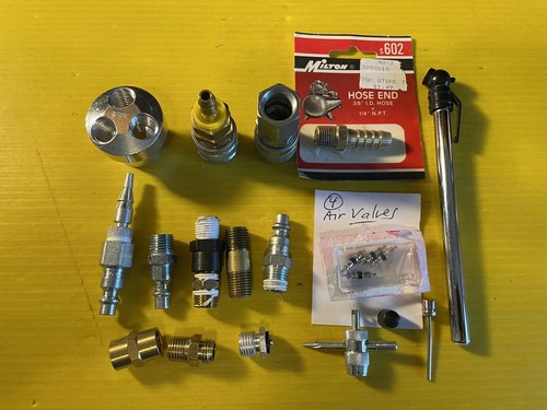 1/4”AIR COMPRESSOR ACCESSORIES LOT 14 MOSTLY NEW CRAFTSMAN 3WAY ...