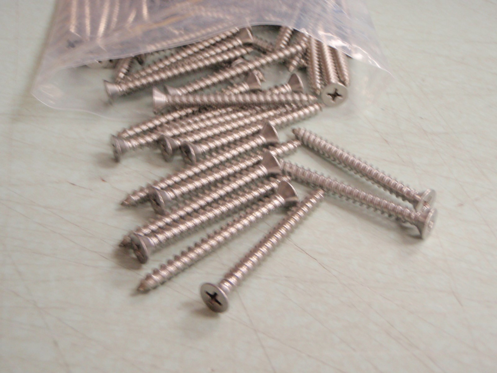 SCREWS FLAT HEAD #8 X 3" STAINLESS SELF TAPPING 50 PACK 00714 SCREW ...
