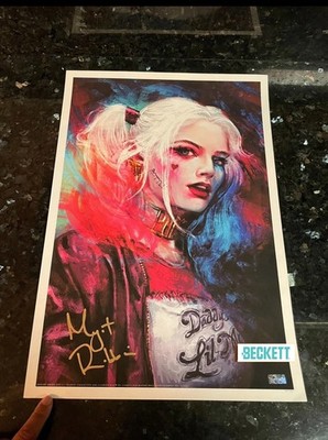 MARGOT ROBBIE SIGNED HARLEY QUINN ALICE X. ZHANG 13X19 PRINT 29/100 CA ...