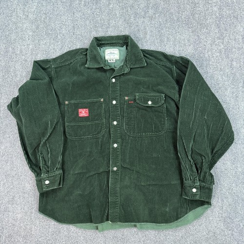 Vintage Lucky Brand Shirt Mens XL Green Corduroy Workwear Jacket ...