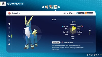 Pokemon Legends ZA Z-A 6IV MAX EV LV 100 Cobalion Terrakion Verizion ...