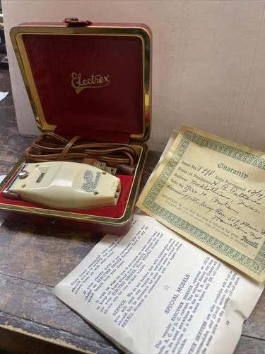 1930s Electrex Shaver With Authenticity Cart And Original Box Prestine ...