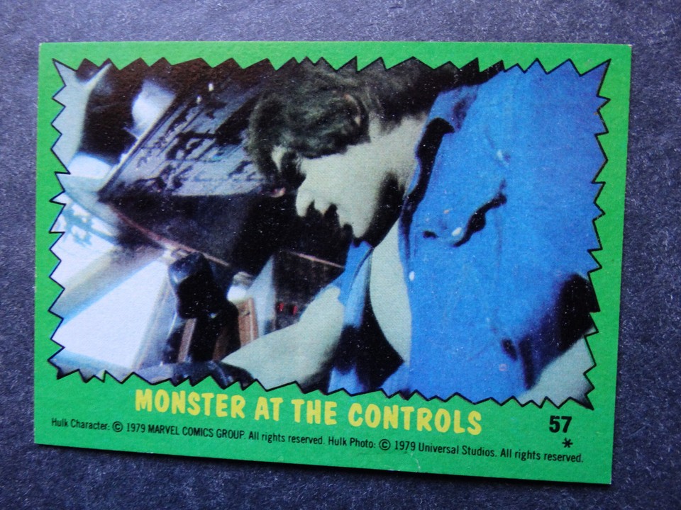 1979 Topps The Incredible Hulk TV Show Card Complete Your Set You U ...