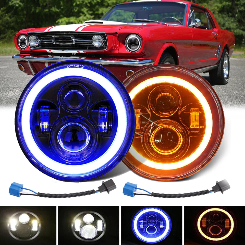 Angel Eyes Headlights Mustang