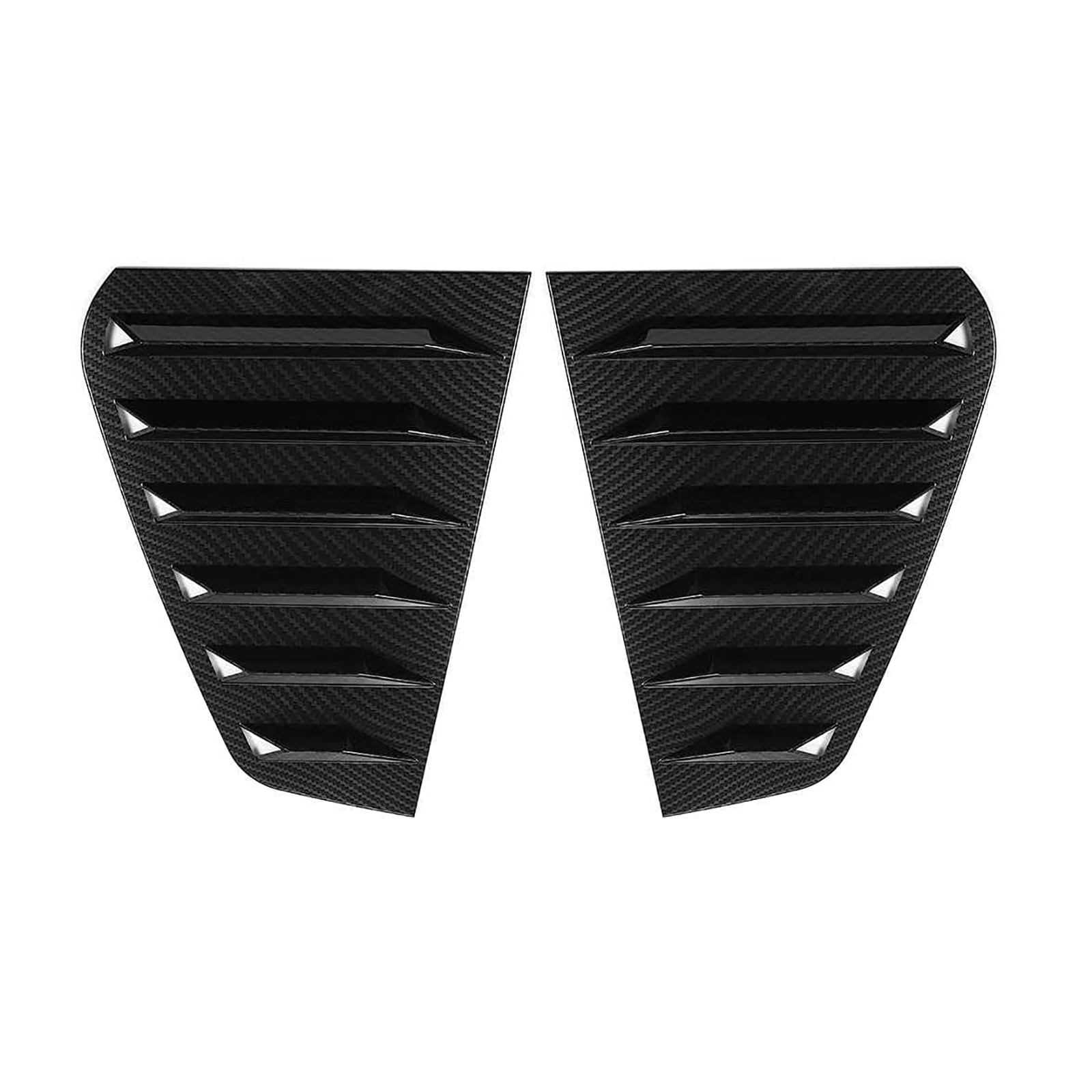 For VW Golf MK7 MK7.5 GTI R 14-19 Carbon Look Window Louver Rear Side ...