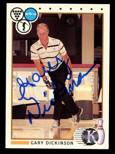Gary Dickinson #22 signed autograph auto 1990 Kingpins PBA Bowling ...