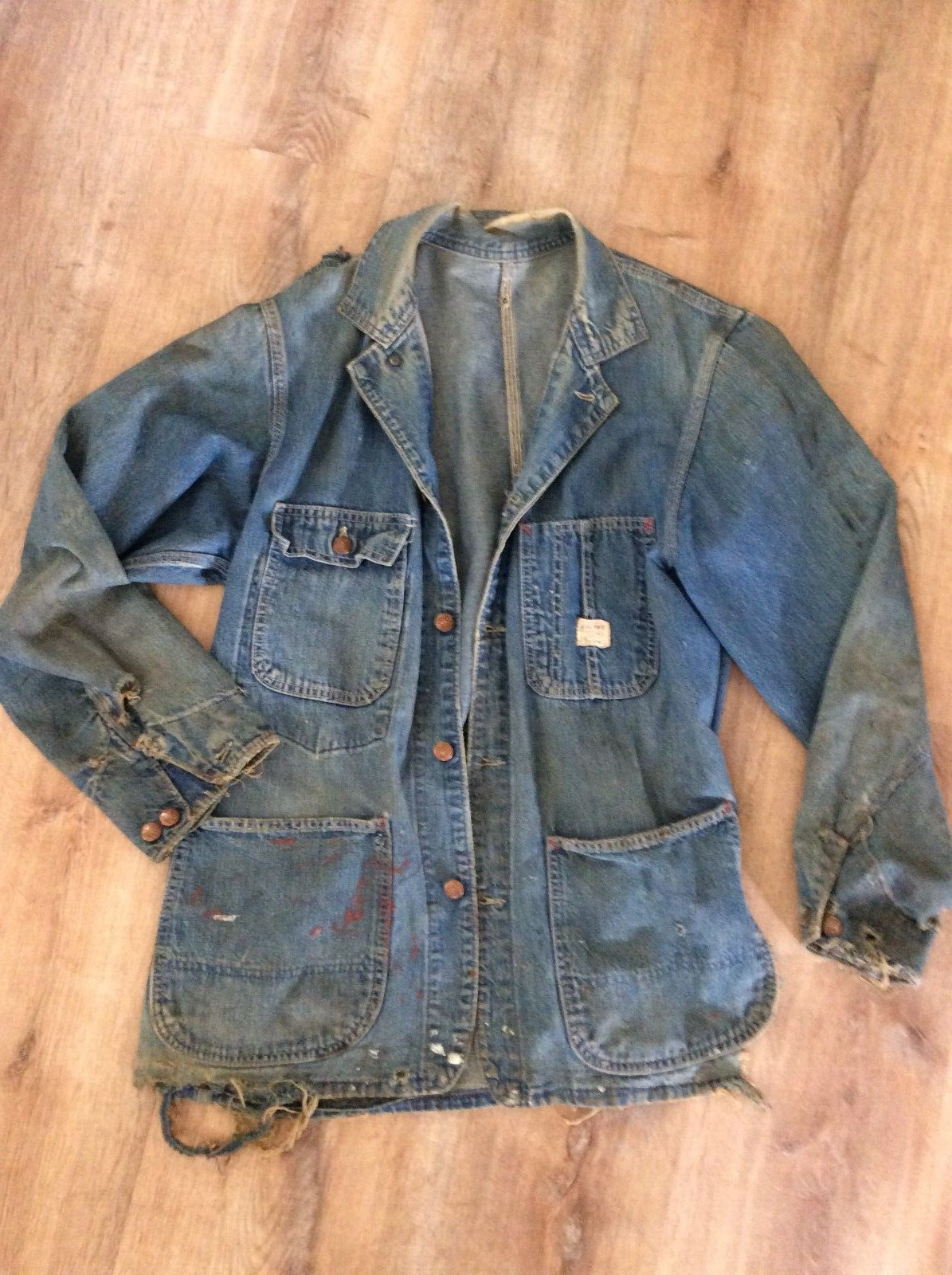 1950s VINTAGE Sanforized Big Mac SUPER DISTRESSED Den… - Gem