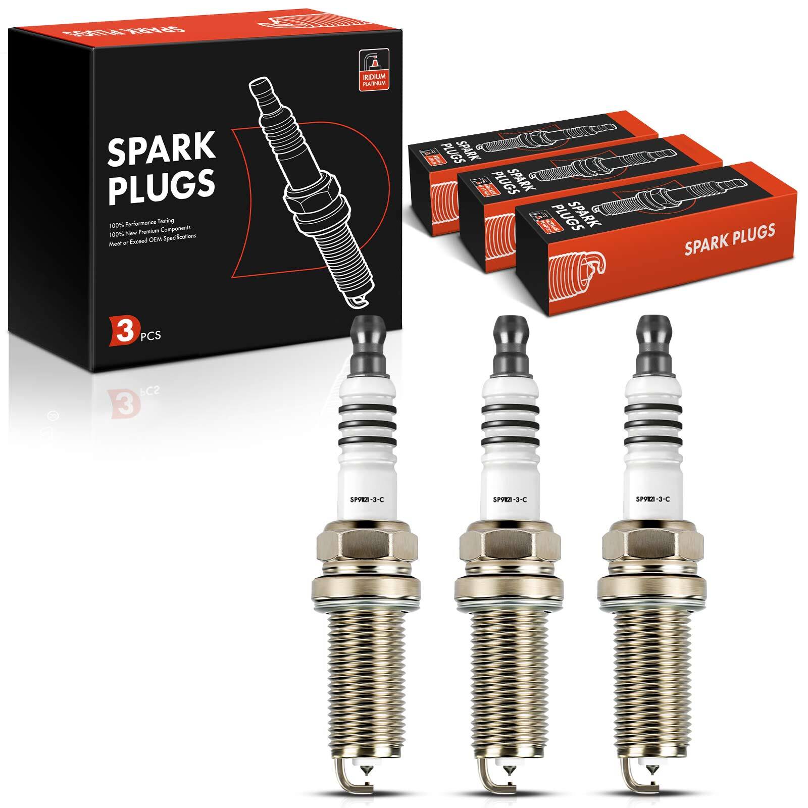 3x Iridium & Platinum Spark Plugs for Smart Fortwo 2016-2017 L3 0.9L ...
