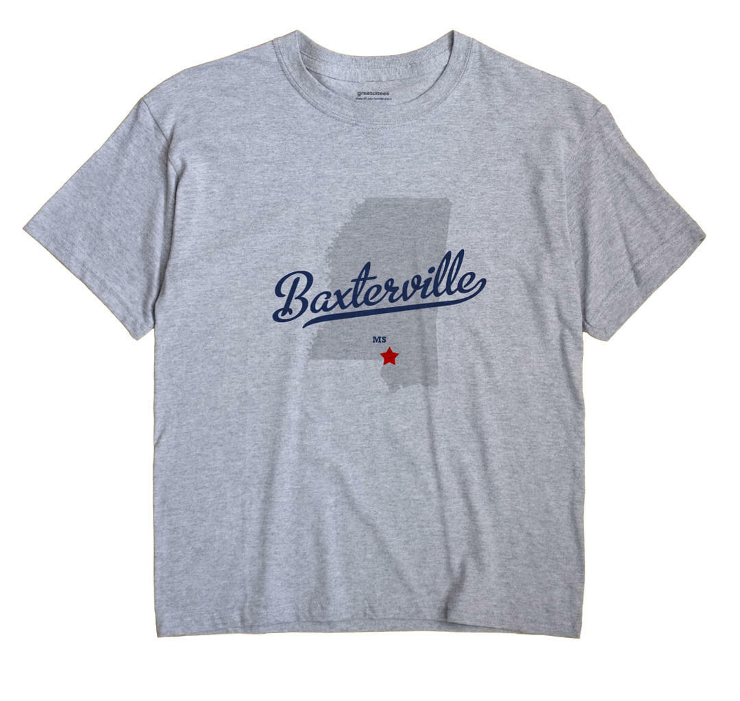 Baxterville Mississippi MS T-Shirt MAP | eBay