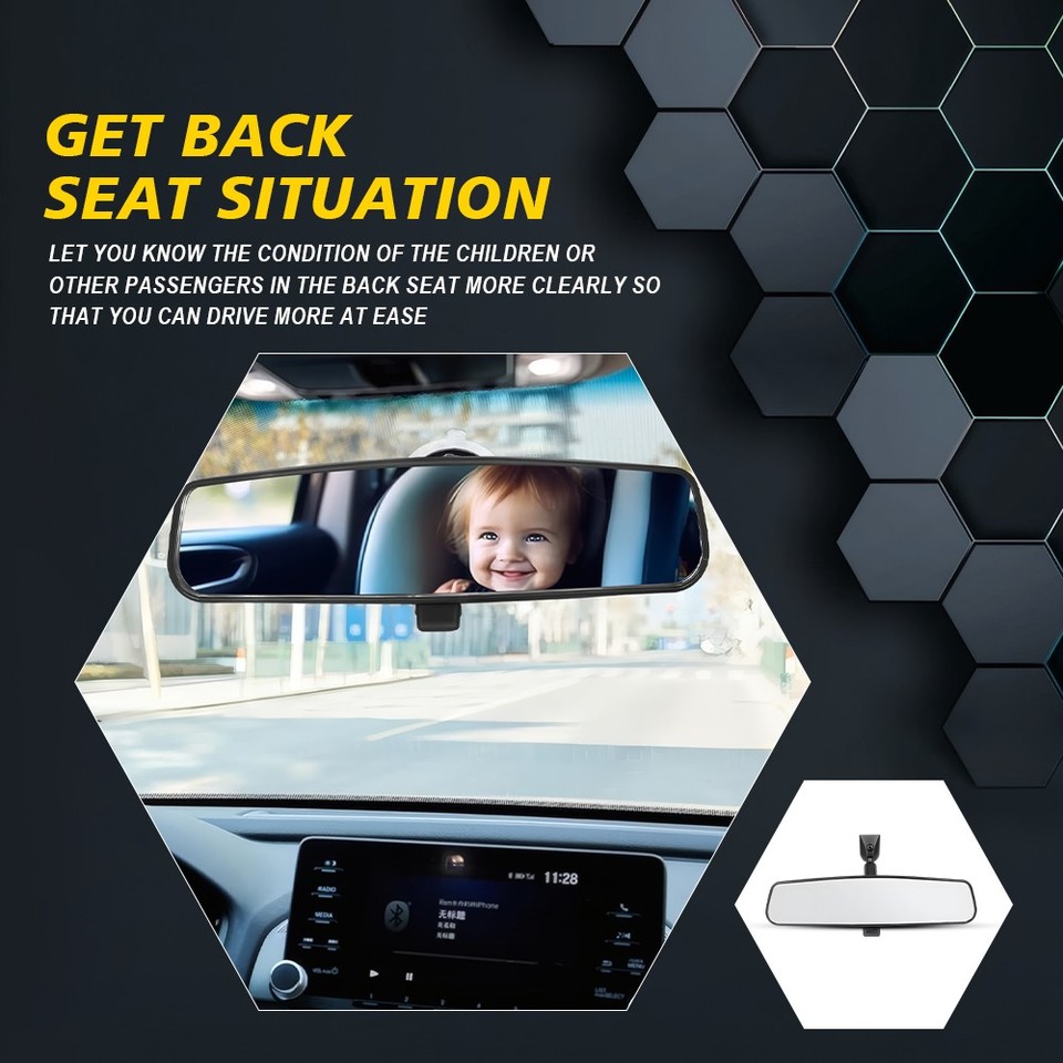 Inner Rear View Mirror Rearview Mirror For 97-06 Jeep CJ YJ TJ JK ...