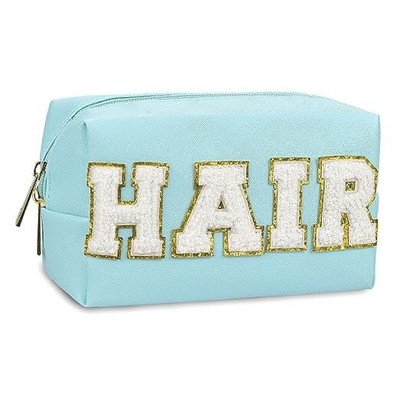 Preppy Makeup Bag,Skincare Bag,PU Leather Portable Waterproof Preppy ...