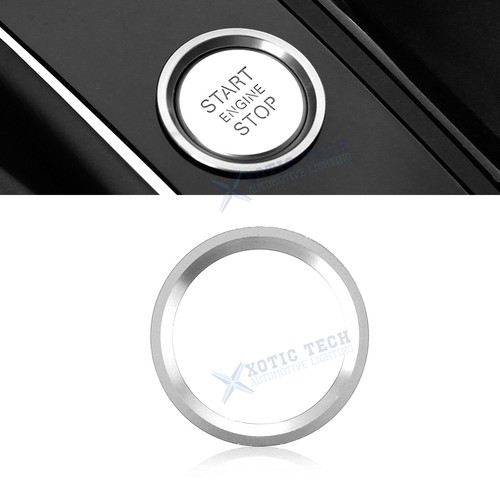 Silver Engine Push Start Button Knob Switch Ring Cover Trim for Audi A4 ...