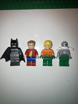 Lot Of 4 Lego DC Comics Minifigures- Batman, Aquaman, Flash & Doomsday ...