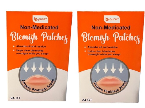 B.Pure Non-Medicated Blemish Patches-2x-24-ct-Pk FREE SHIPPING-US ...