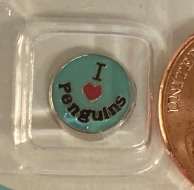 SeaWorld I Love Penguins Circle Tiny Metal Charm Jewelry for Charm ...