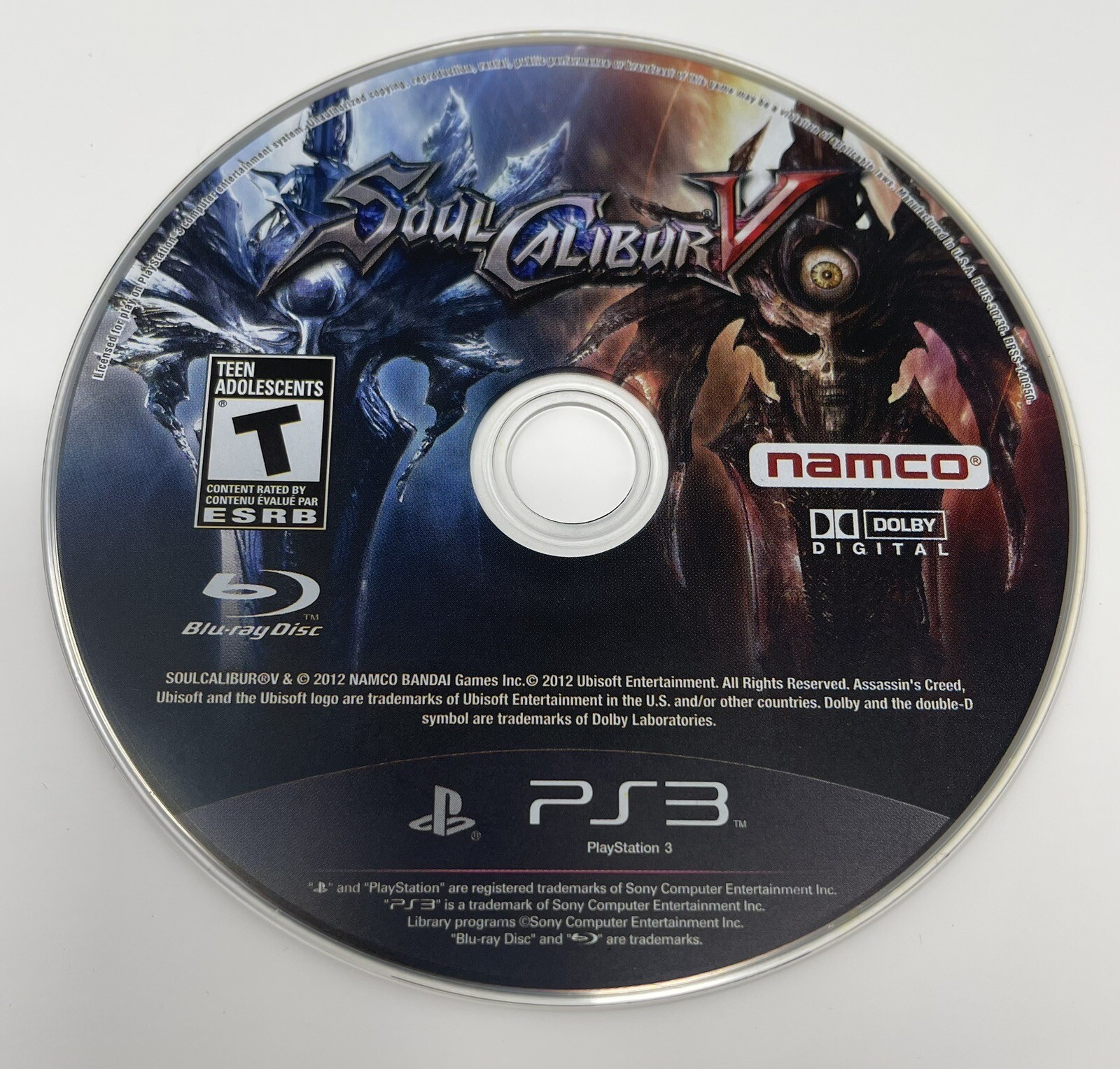 Soul Calibur V 5 (PS3) (PlayStation 3) Disc Only Game Tested | eBay