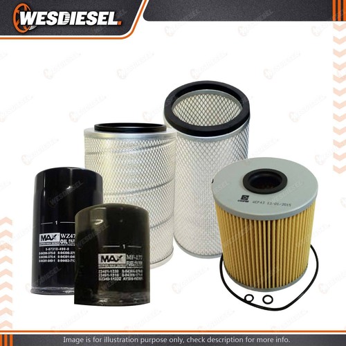 Wesfil Oil Air Fuel Filter Service Kit for Isuzu FRR33 FSR FSS FTR33 ...