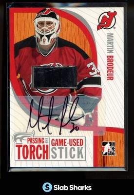2005 IN THE GAME PASSING THE TORCH SUPER BOX MARTIN BRODEUR STICK AUTO ...