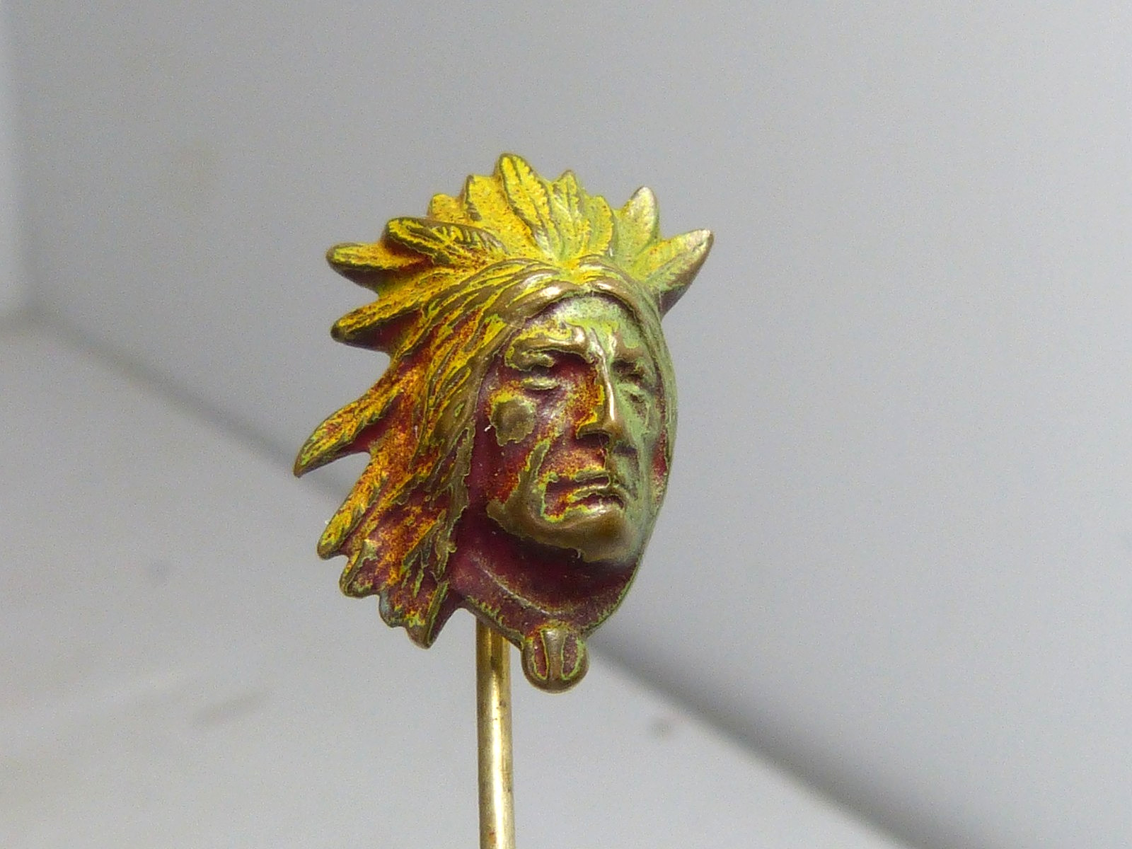 Vintage / Antique Native American Indian Chief Stick … - Gem