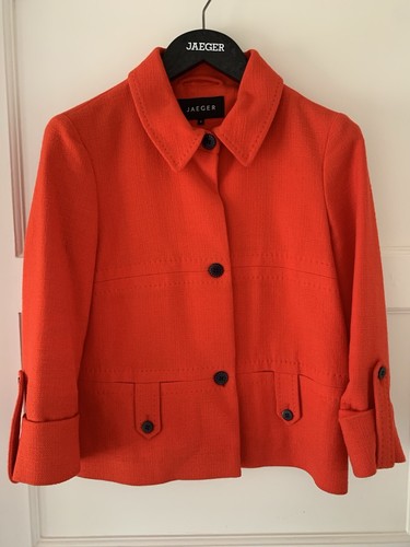 Vintage Jaeger Red Cropped Jacket Size 8 | eBay UK