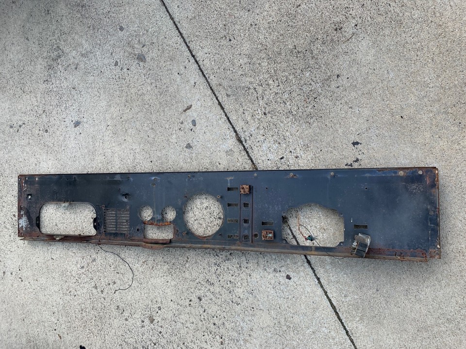 JEEP CJ5 CJ 5 METAL DASH PANEL GAUGE RADIO PANEL FACTORY 7 8 CJ7 CJ8 | eBay
