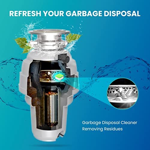 Garbage Disposal Cleaner and Deodorizer 28 Tablets Sink Foaming Garbage ...