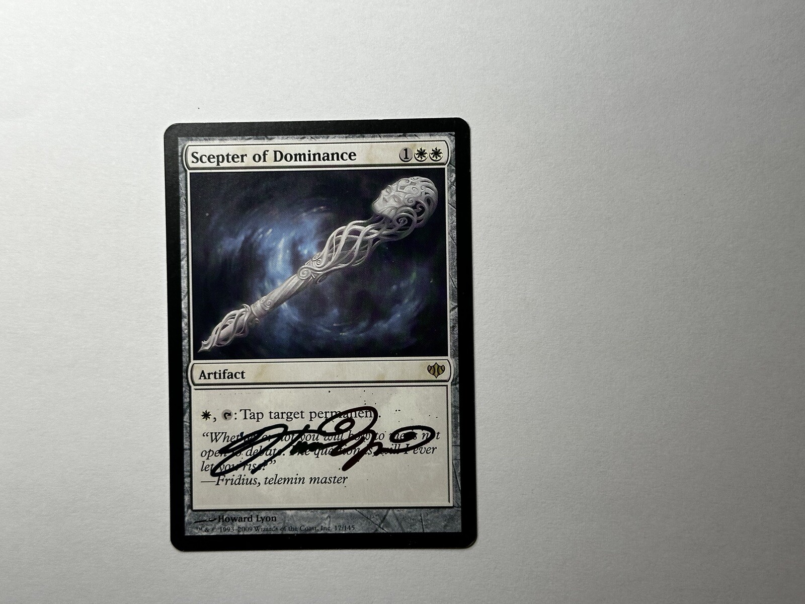 MTG Magic Scepter Of Dominance Signed Artist Proof x1 Conflux CON ...