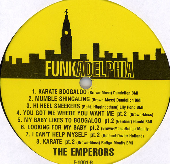 The Emperors-Karate 60s Harrisburg, PA soul/funk LP-Rare 1st Pressing ...