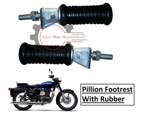 Royal Enfield "Pillion Footrest With Rubber" Fit For "Bullet 350cc ...