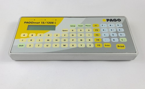 PAGO PAGOMAT 15/120E-I OPERATOR PANEL | eBay