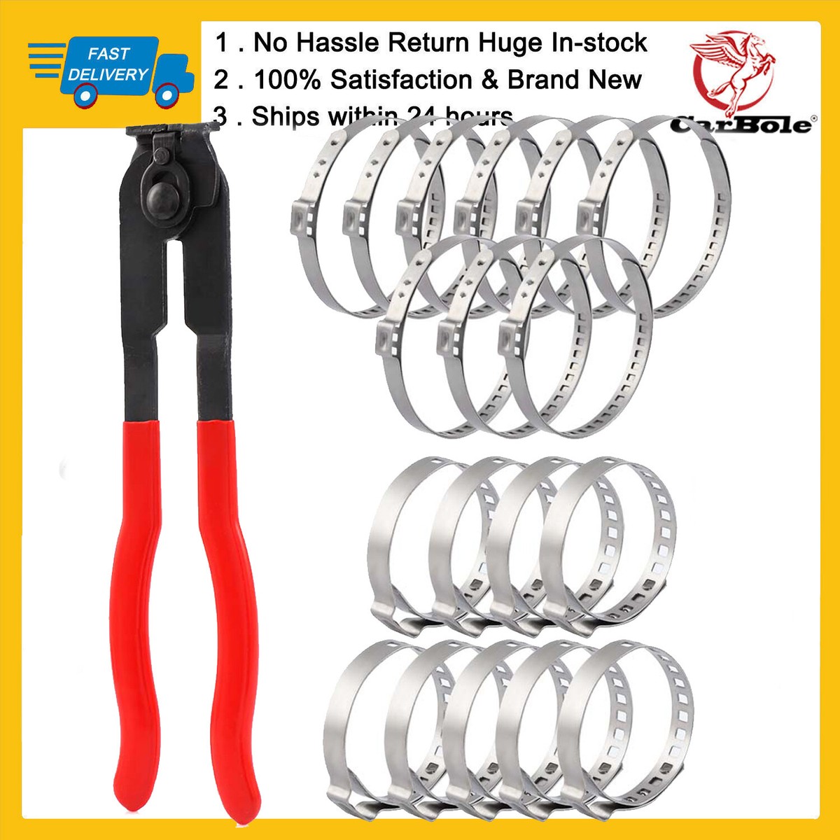 Cv Harbor Freight 10PCS Drive Shaft CV Boot Clamp Kit Large & Small ...