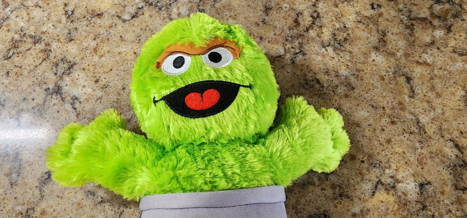 Sesame Street Oscar The Grouch Scram 50 Years and Counting 12" Garbage ...