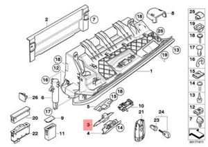 Genuine Glove Box Lock Upper Part BMW M3 X3 X5 E39 E46 E53 E60 E61 ...