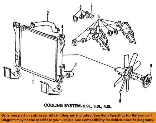 FORD OEM 02-11 Explorer Sport Trac Cooling Water Pump-Thermostat ...