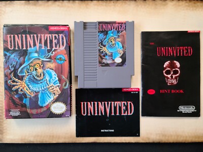 Uninvited (Nintendo Entertainment System, 1991) NES Complete CIB with ...