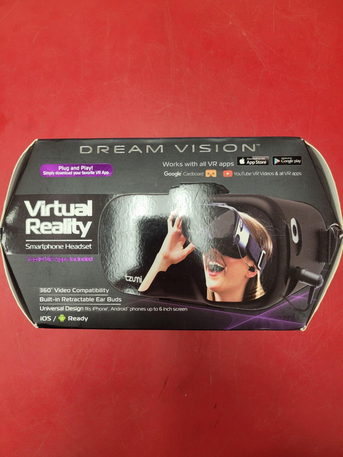Dream Vision VR Virtual Reality 360 Smartphone Headset Earbuds iOS ...