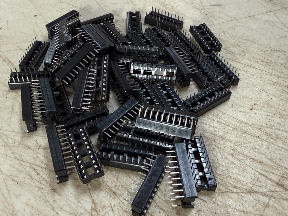 3C 42-pcs 20pin DIP IC Socket Adaptor Solder Type Socket Pitch Dual ...