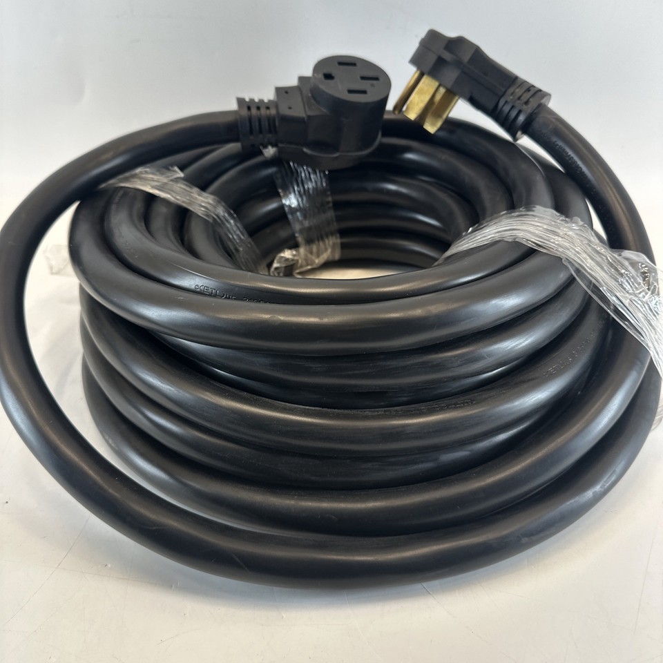 RV Power Cord 50Ft 40 Amp RV Extension Cord 4/8 AWG Copper 14-50 Plug ...