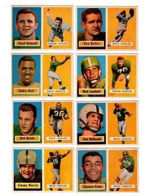 1957 Topps PHILADELPHIA EAGLES team set EX EX/MT--T.McDonald RC, C ...