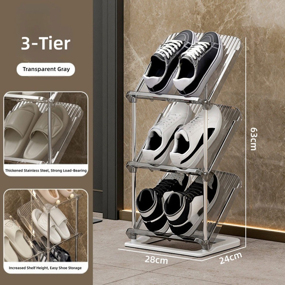 2/3 Layers Shoe Rack Installation Easy Shoe Storage Shelf Home ...